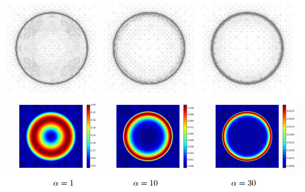 An unfitted domain approach using a stabilized residual minimization method for Dirichlet problems