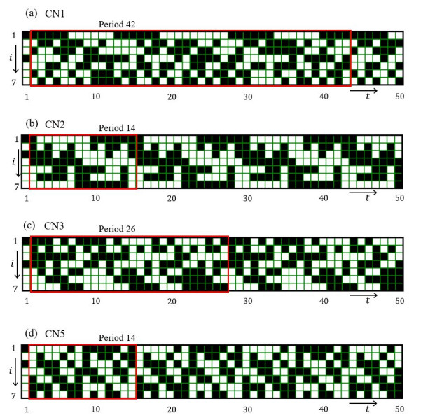 A variety of globally stable periodic orbits in permutation binary neural networks