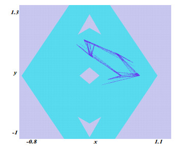 Non-linear dynamics and chaos in a new $ 2-D $ piecewise linear map and its fractional version