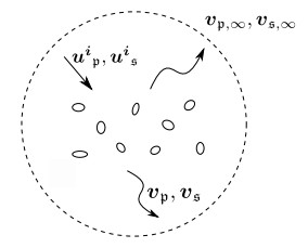 Selective focusing of multiple traction-free elastic particles